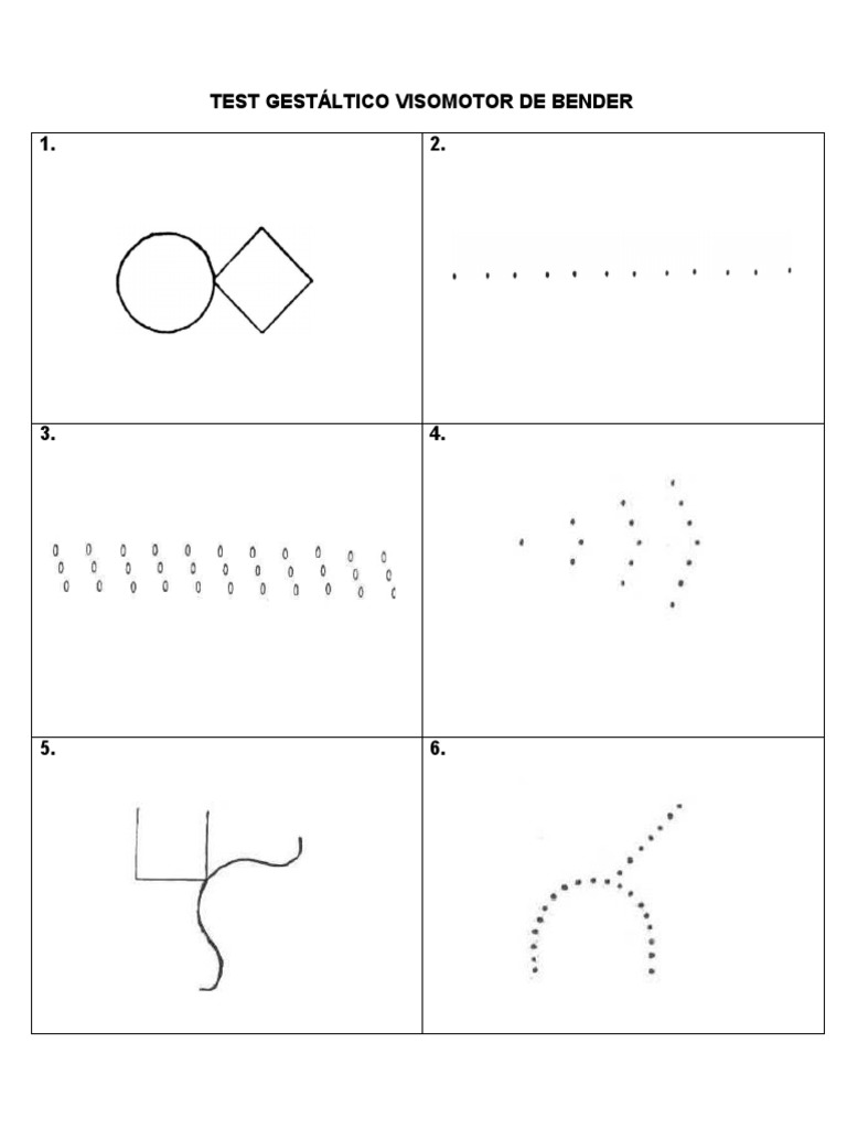 Test Tarjetas Bender | PDF