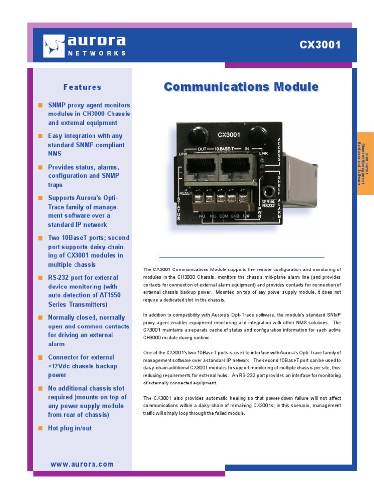 87-10018-RevB_CX3001_CommModule | PDF