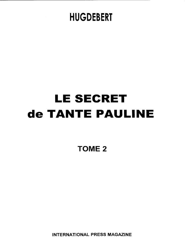Hugdebert - Le Secret de Tante Pauline #2 - Black&White - Adult Comic ...