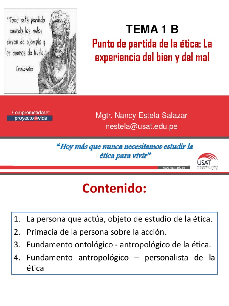 Punto de Partida de La Ética: La Experiencia Del Bien y Del Mal | PDF | Moralidad | Experiencia