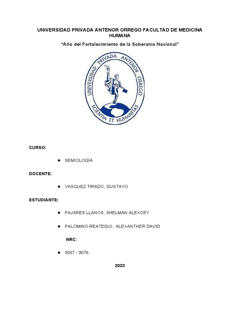 HHCC Grupal S3 | PDF | Medicina CLINICA | Enfermedades y trastornos