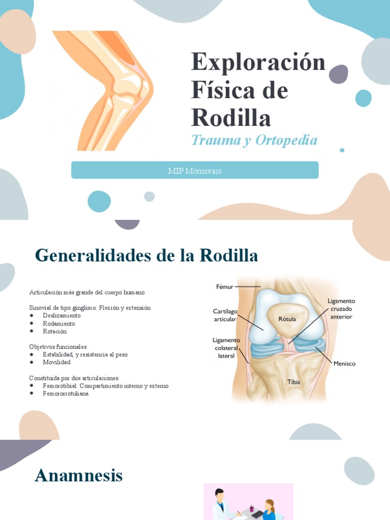 Exploración Física de la Rodilla | PDF | Rodilla | Tobillo