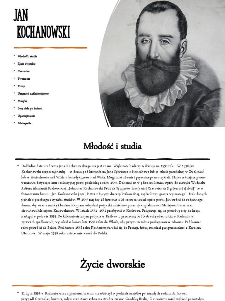 Jan Kochanowski | PDF