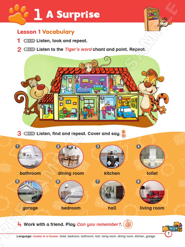 Vocabulary of House Rooms and Objects | PDF | Linguistics