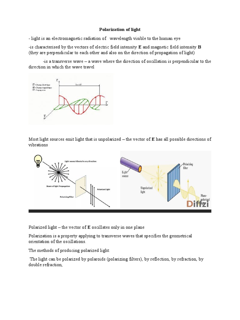 Understanding Light Polarization Techniques | PDF | Science & Mathematics