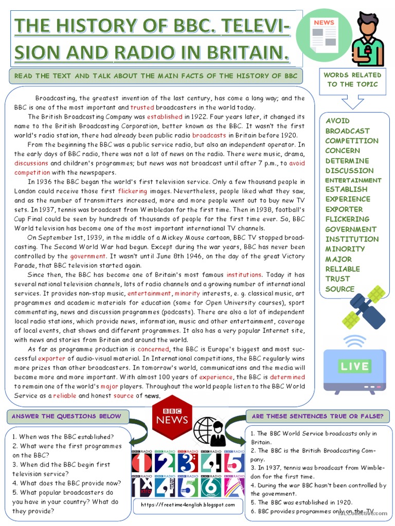 Mass Media. BBC. Radio and Television in Britain. | PDF | Bbc | News