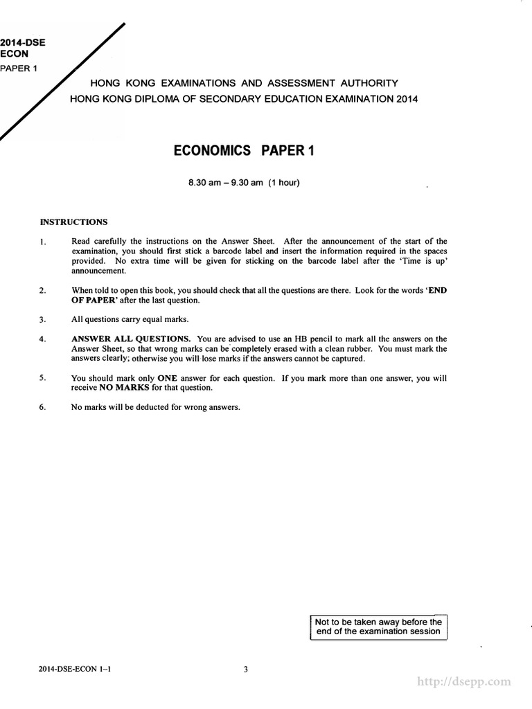 Economics Paper 1 | PDF | Cost Of Living | Taxes