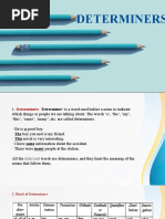 Class 9 Determiners Worksheet | PDF