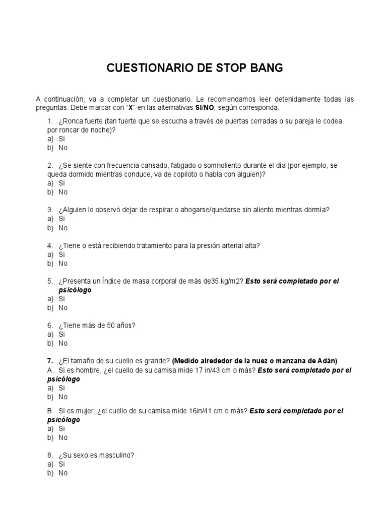 Test Stop Bang | PDF | Artes del Lenguaje y Comunicación