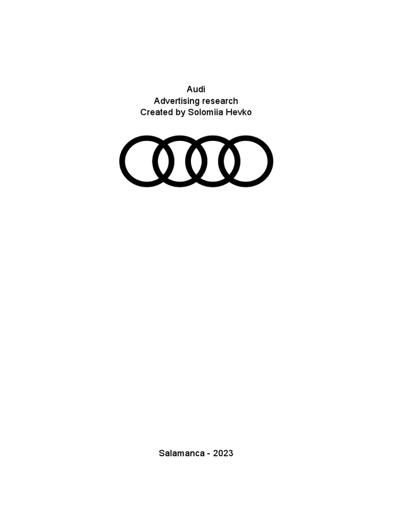 Audi Report | PDF