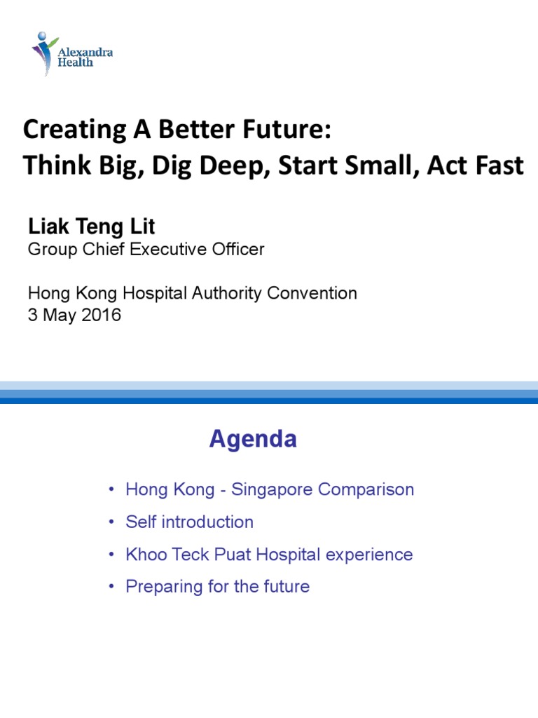 Think Big, Dig Deep, Start Small, Act Fast (PDFDrive) | PDF | Hospital ...