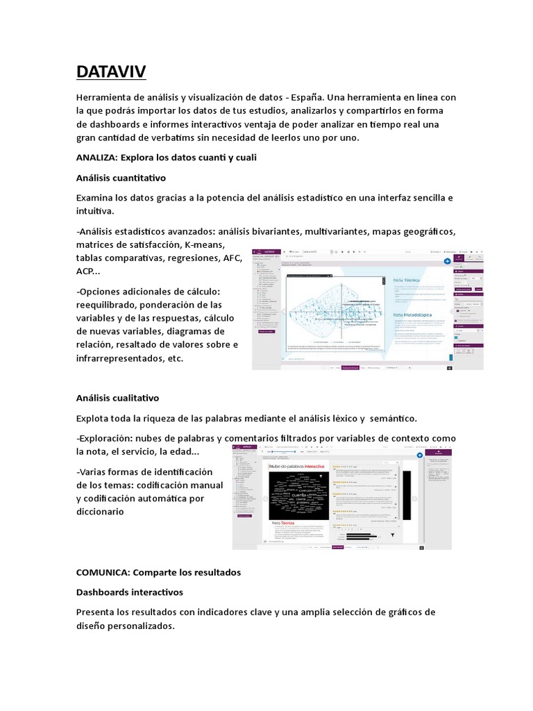 Análisis y Visualización con Dataviv | PDF | Informática