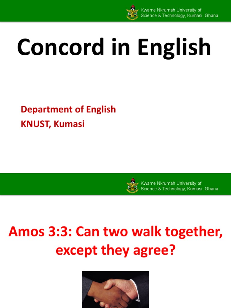 Concord | PDF | Grammatical Number | Plural