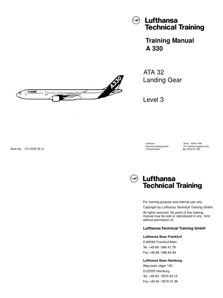 Training Manual A 330: ATA 32 Landing Gear | PDF