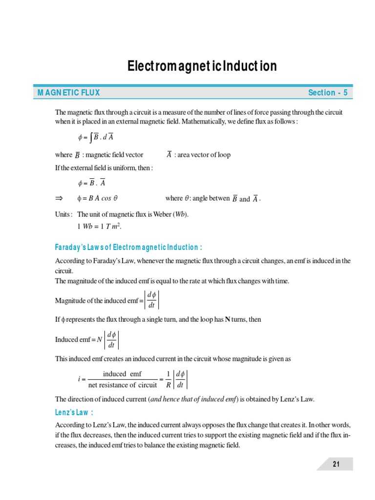 17.module Emi | PDF | Electromagnetic Induction | Inductance