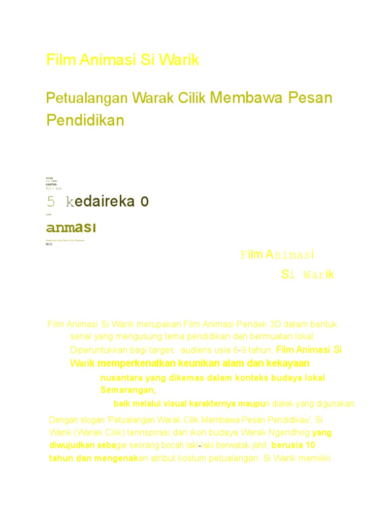 Informasi SI Warik | PDF