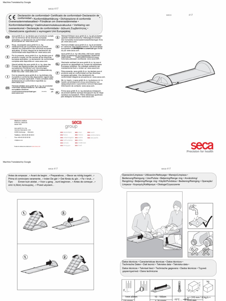 Declaración de conformidad seca 417 | PDF