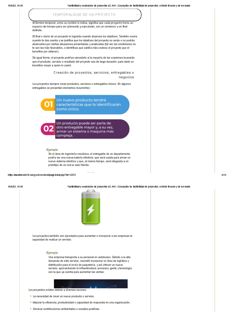 Temporalidad en Proyectos: Definición y Ejemplo | PDF | Mercado ...
