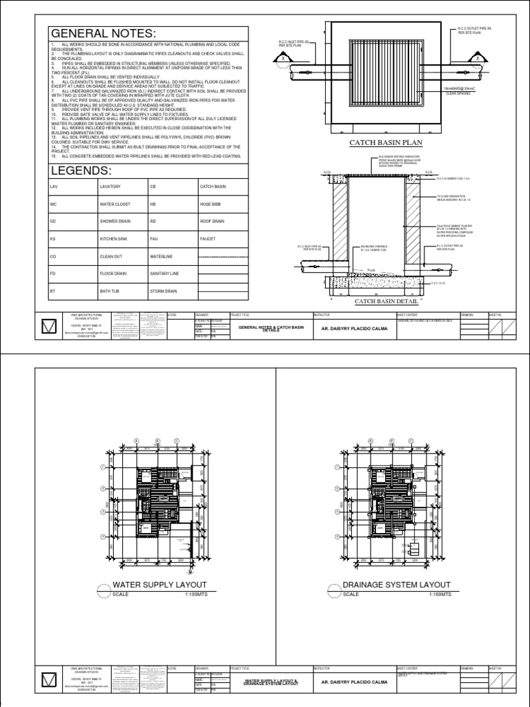 PLUMBING PLANS Student | PDF | Plumbing | Materials
