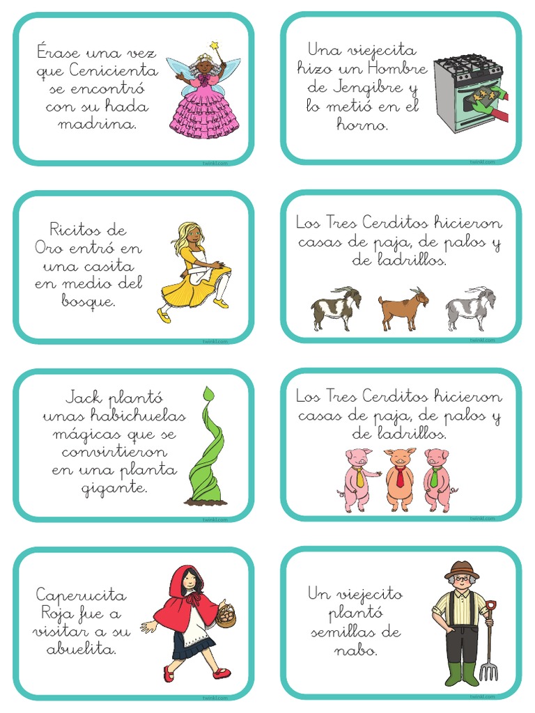 Tarjetas de Cuento | PDF