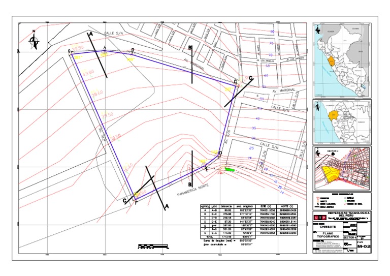 PLANO TOPOGRAFICO MACRO, MICRO Y ZONIFICACIÓN-Model | PDF