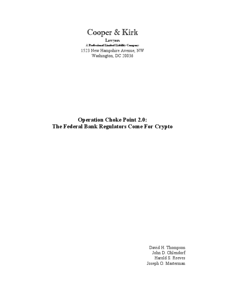 Operation Choke Point 2.0 | PDF