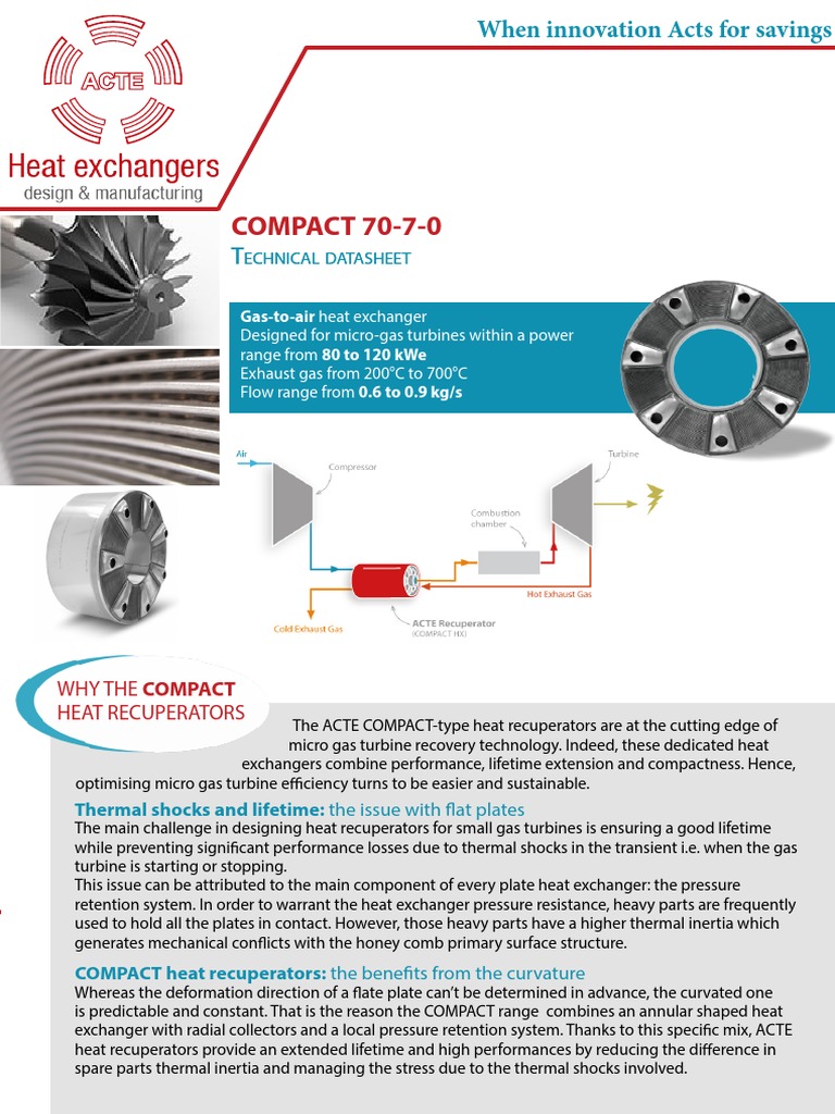 Compact 70 7 0 | PDF | Pressure | Heat Exchanger
