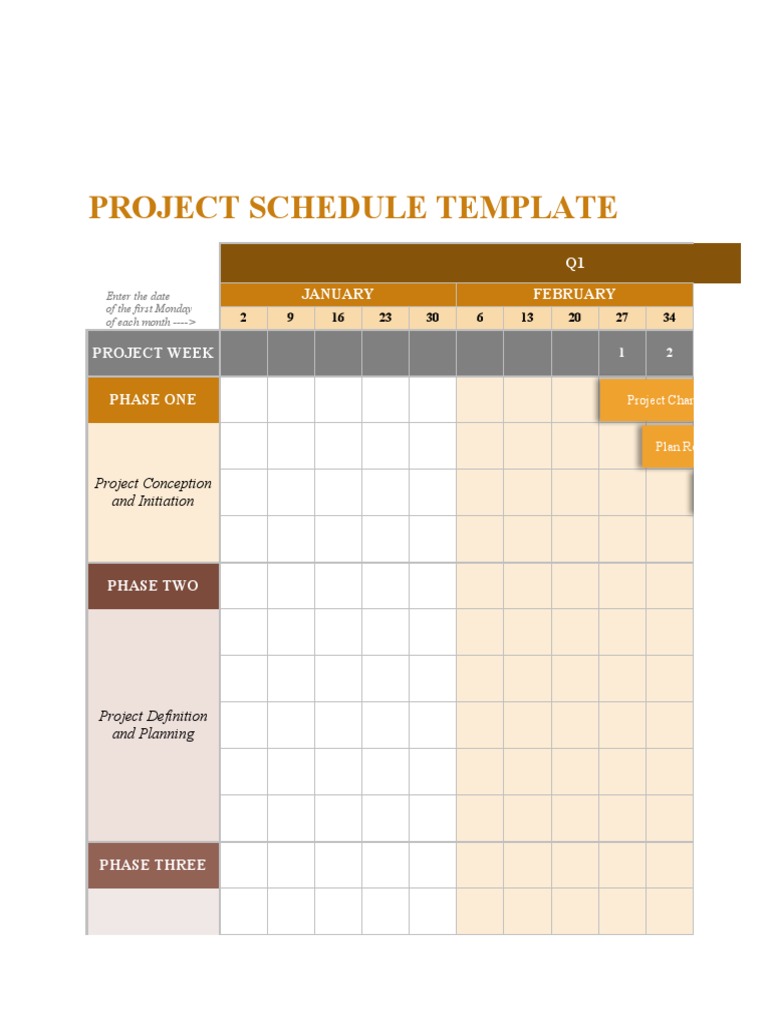 Project Schedule | PDF | Business | Project Management