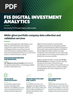 FIS Investran Product Sheet | PDF | Private Equity | Investment Management