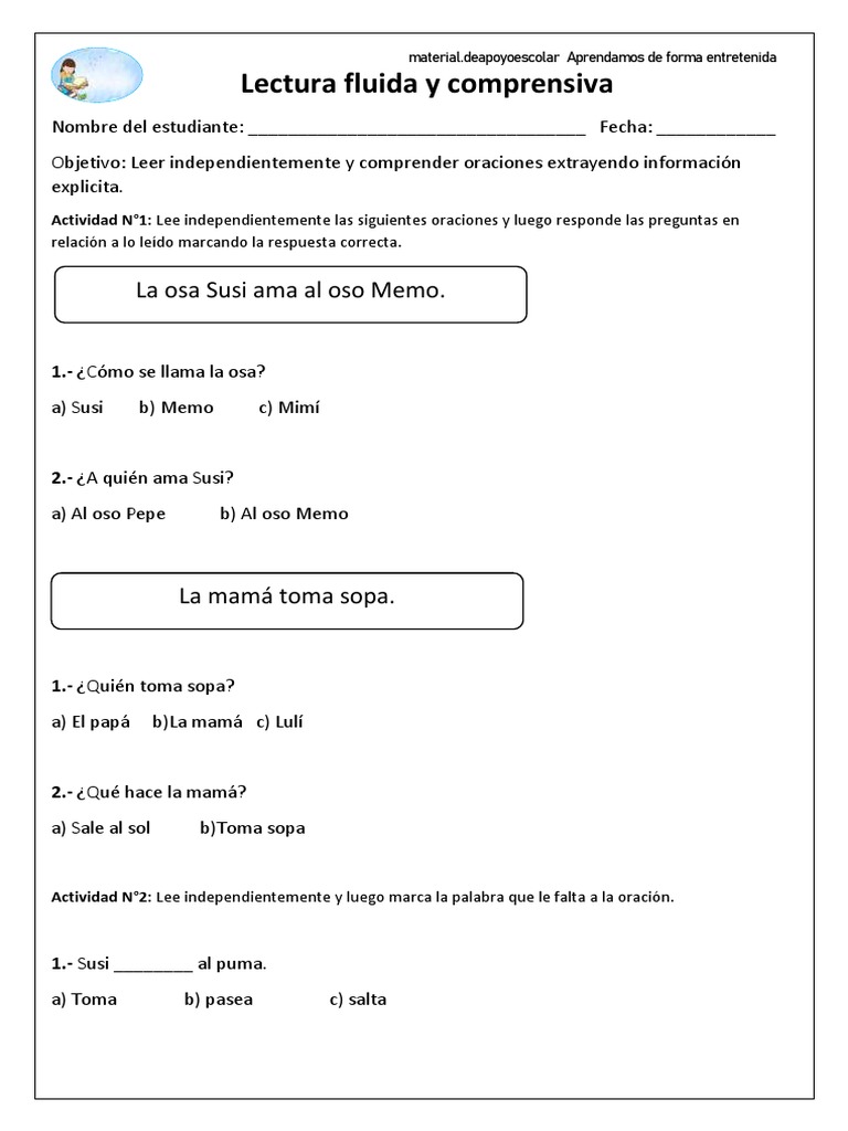 Lectura Fluida y Comprensiva | PDF