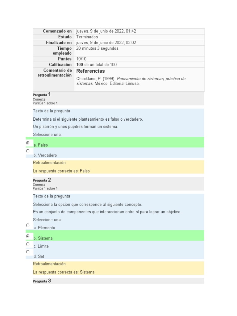 EA1. Elementos de Un Sistema. | PDF