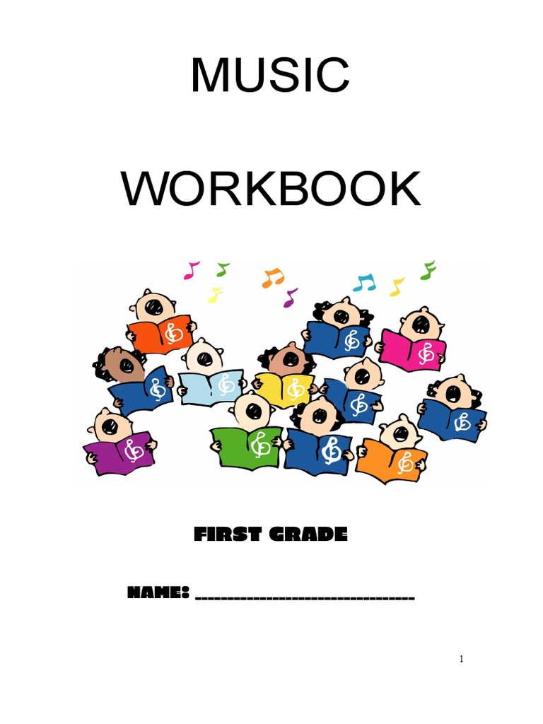 Music Workbook: First Grade | Download Free PDF | Sound
