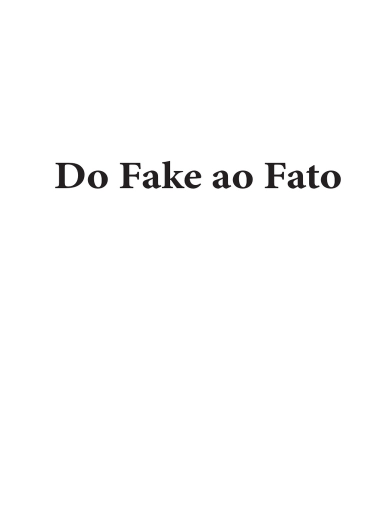 Do Fake Ao Fato | PDF