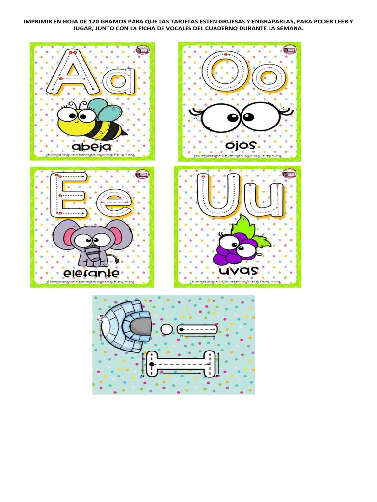 Repaso de Vocales | PDF