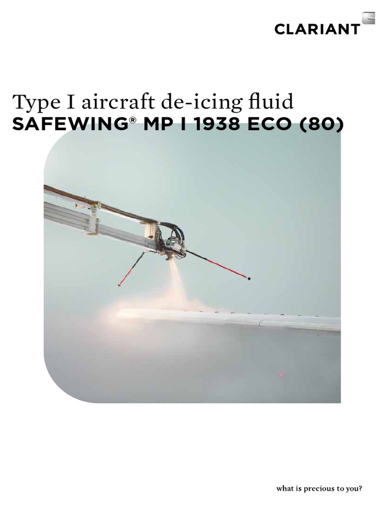 Type I Aircraft De-Icing Fluid: Safewing® MP I 1938 eCO | PDF