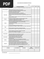 Check List Canastilla | PDF
