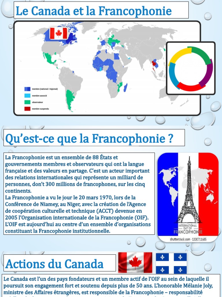 Le Canada et la Francophonie: Engagements clés | PDF | la Francophonie