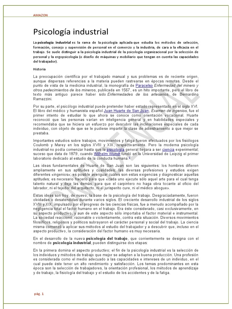 Psicología Industrial Ejercicio 4 Pdf Sicología Motivación