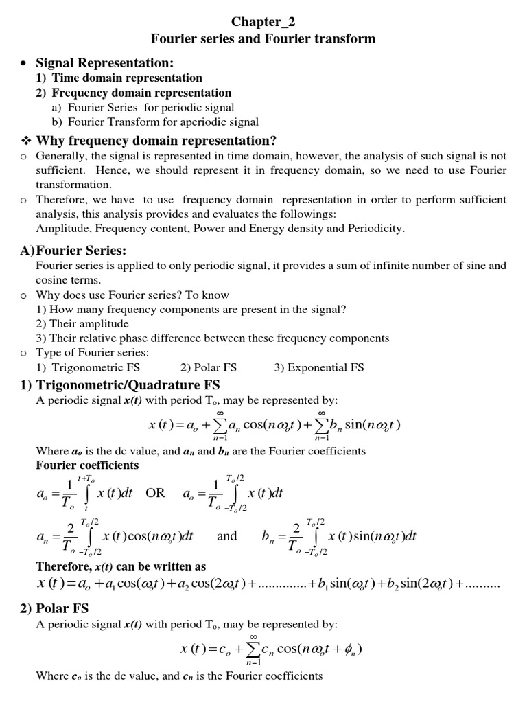 Chapter 3 Fourier | PDF