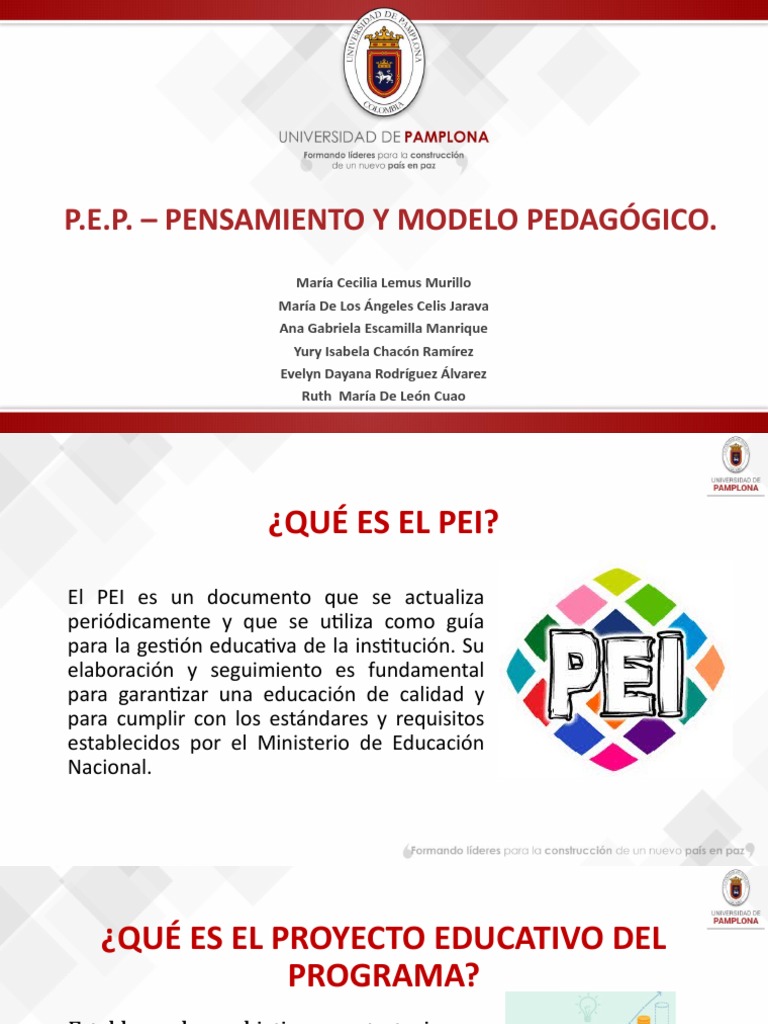Modelo PEP: Guía Educativa Integral | PDF | Plan de estudios | Aprendizaje