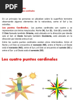 Puntos Cardinales Cardinal Points | PDF