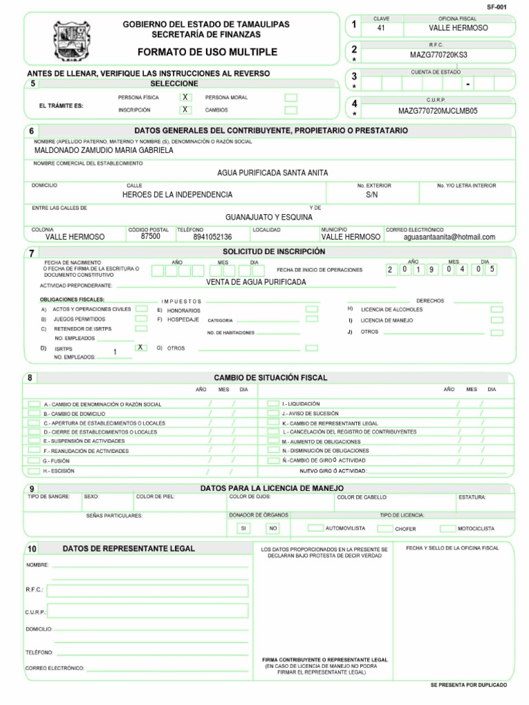 1207 SF001 | PDF | Certificado de nacimiento | Autenticación
