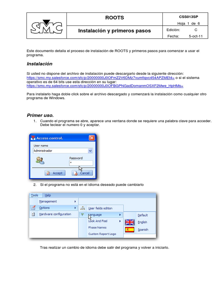 CSS013SP - ROOTS - Instalacion y Primeros Pasos | PDF | Archivo de ... CSS013SP - ROOTS - Instalacion y Primeros Pasos | PDF | Archivo de ...