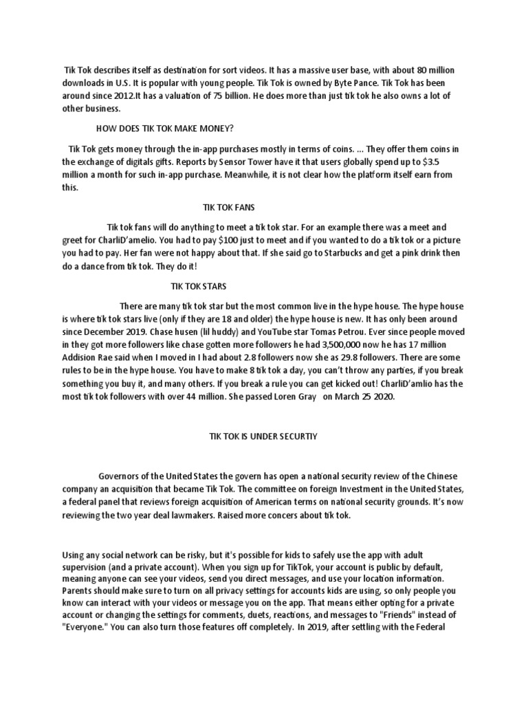 What Is Tik Tok | PDF | Cyberspace | World Wide Web