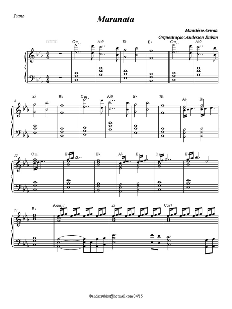 Maranata - Piano | PDF | Échecs