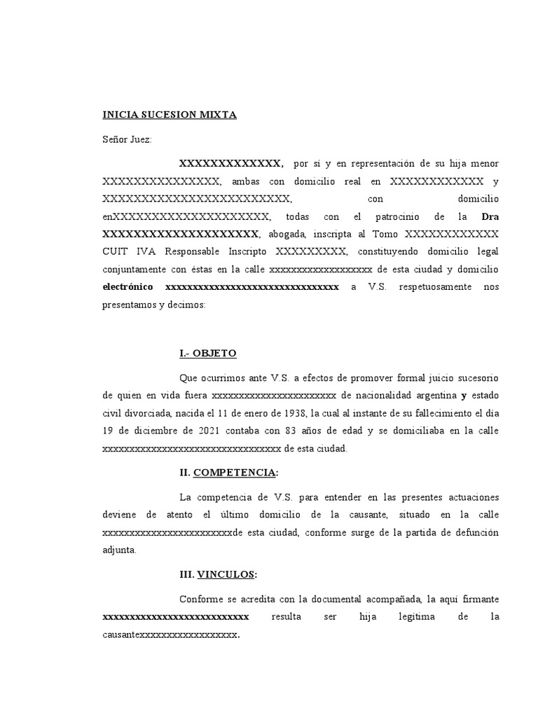 Sucesion Mixta | PDF | Herencia | Gobierno