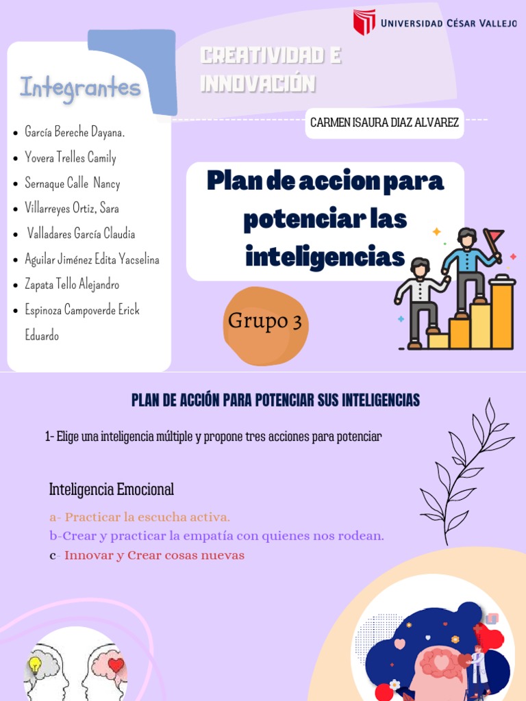 Grupo 3 Plan de Accion | PDF | Las emociones | Inteligencia emocional