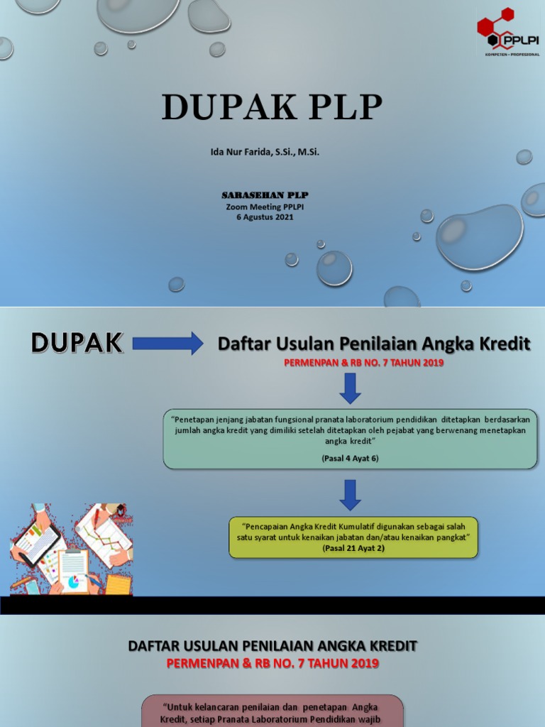 Materi Sarasehan Administrasi Dupak PLP | PDF