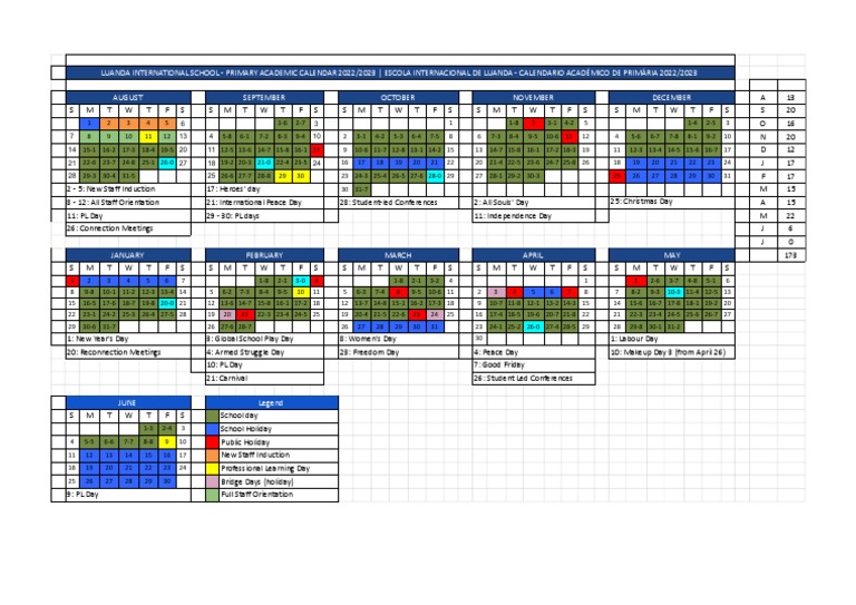 Primary 1-8 Day Calendar 22 - 23 - Day 1 - 8 Calendar | PDF ...