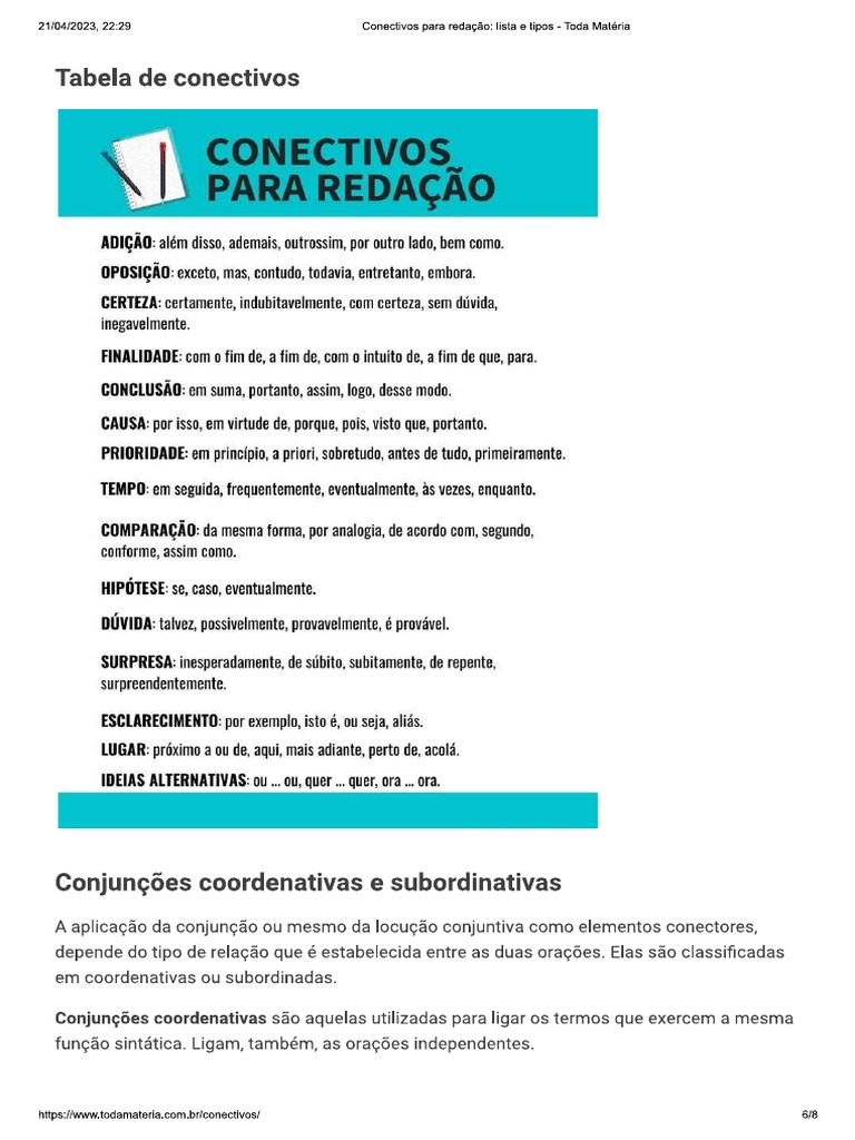 Redação Conectivos Pdf